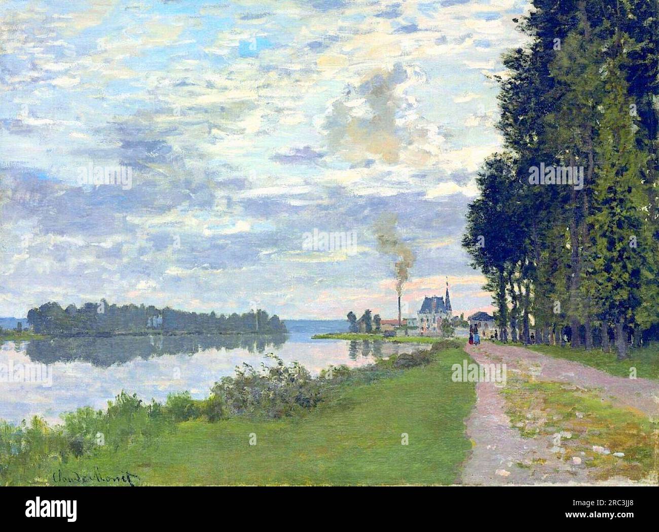 The Promenade at Argenteuil 02 1872 by Claude Monet Stock Photo - Alamy