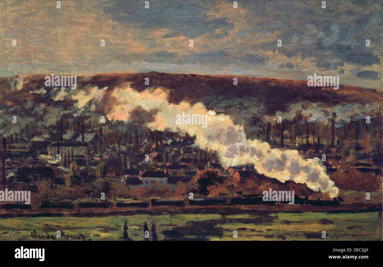 The Train 1872 by Claude Monet Stock Photo - Alamy