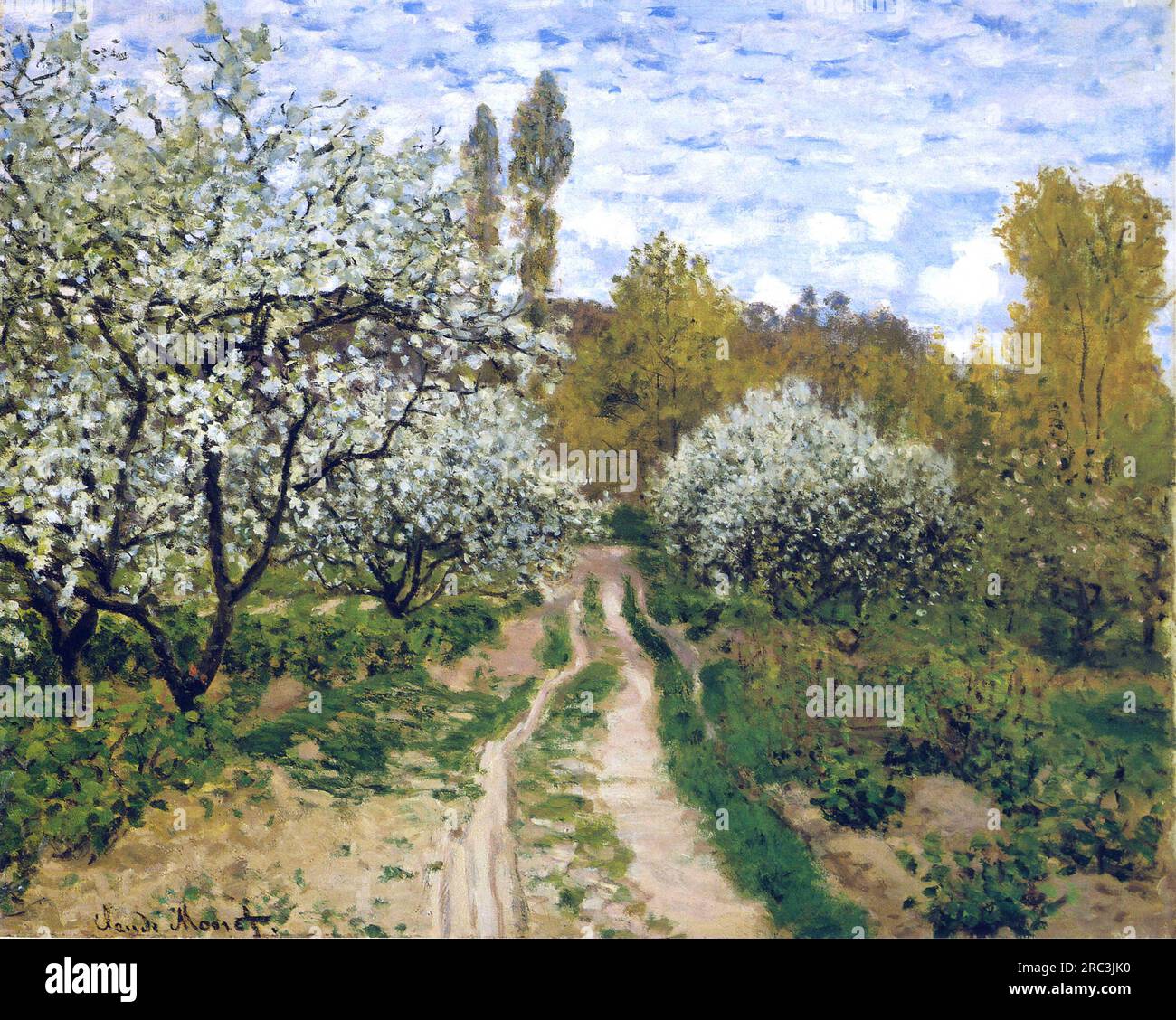 Claude monet trees in bloom hi-res stock photography and images - Alamy