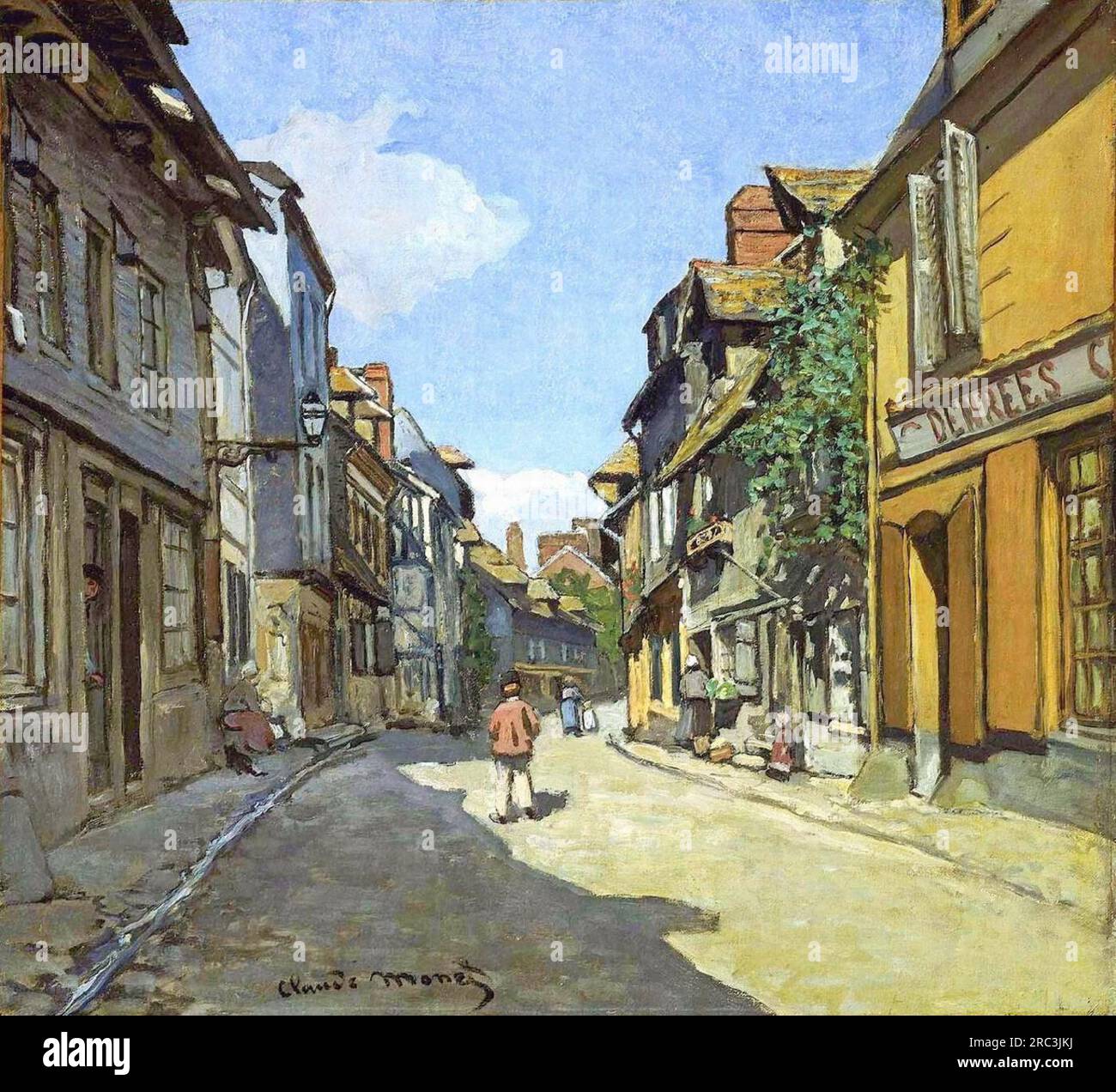 The La Rue Bavolle at Honfleur 1864 by Claude Monet Stock Photo - Alamy