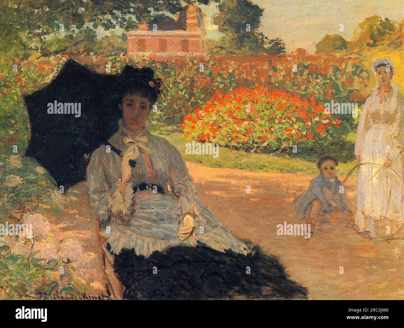 Camille Monet in the Garden 1873 by Claude Monet Stock Photo - Alamy