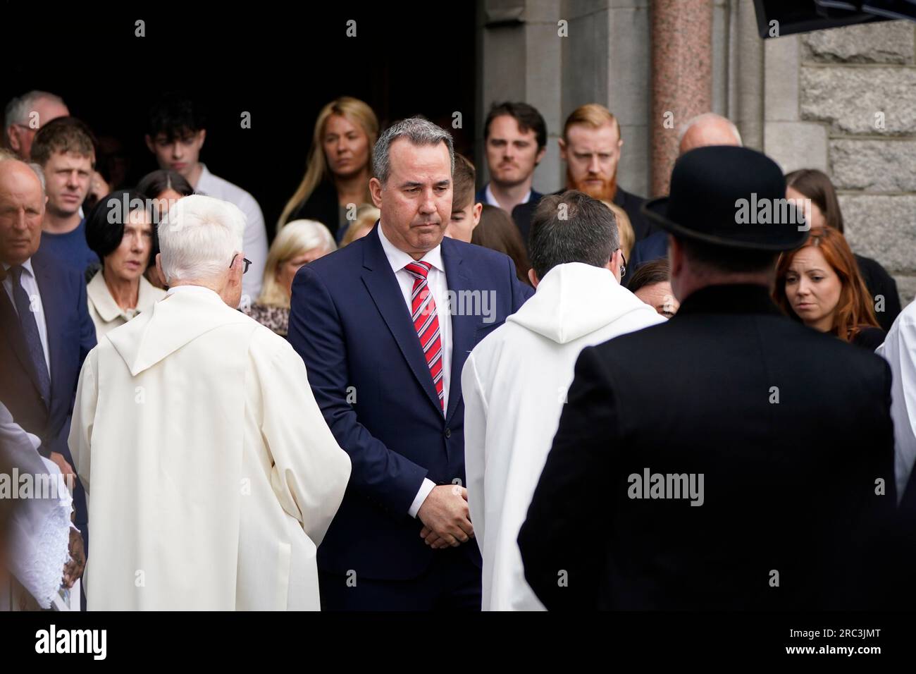 Gavin O'Donnell, the father of 18-year-old Andrew O'Donnell, outside ...