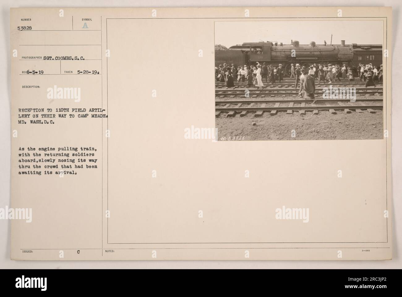 110th field artillery arrival hi-res stock photography and images - Alamy