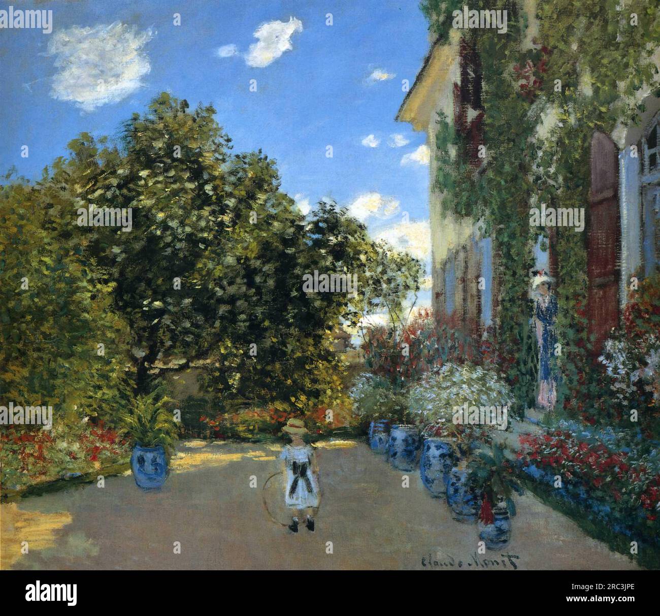 The Artist's House at Argenteuil 1873 by Claude Monet Stock Photo - Alamy