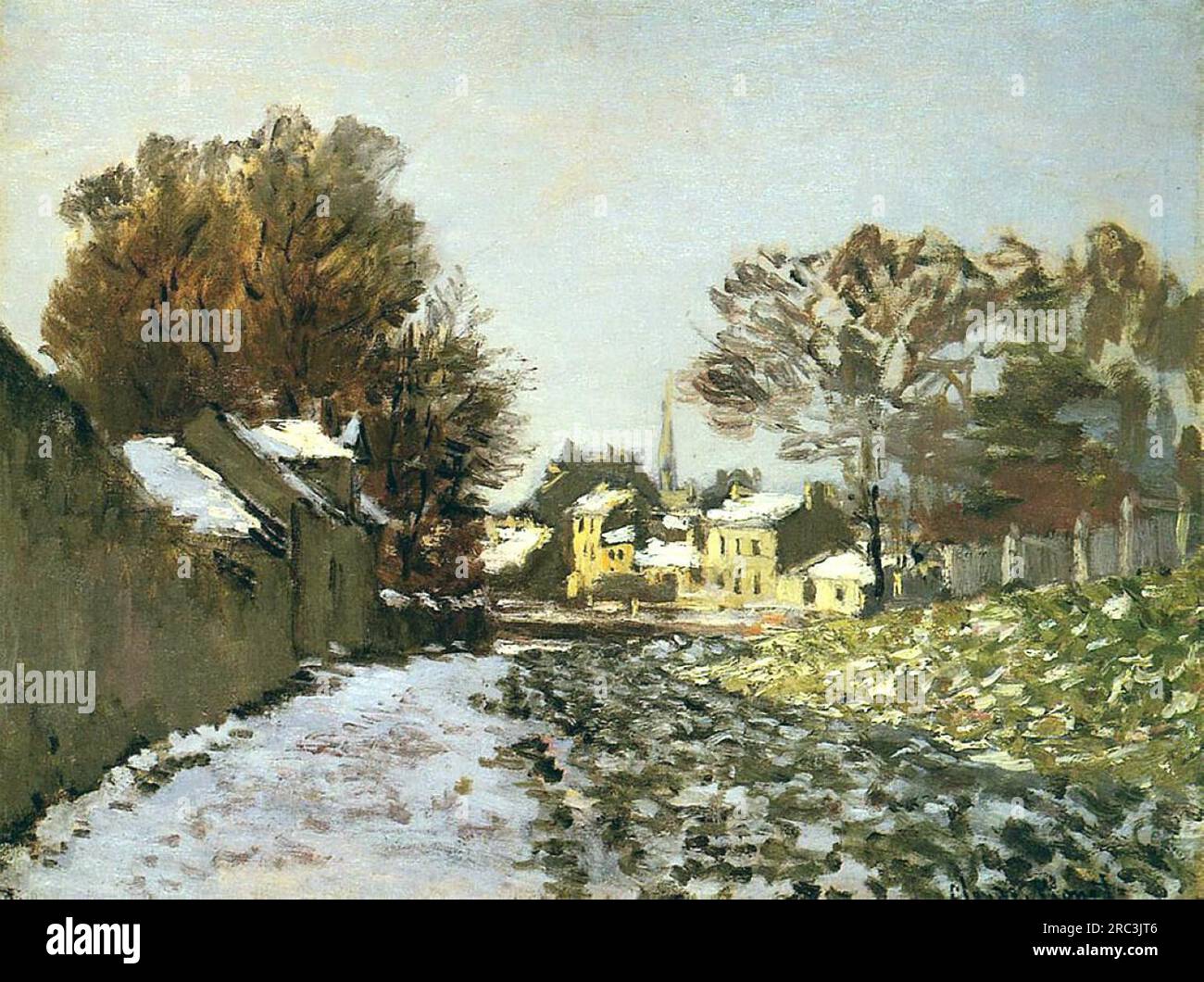 Snow at Argenteuil 1874 by Claude Monet Stock Photo - Alamy
