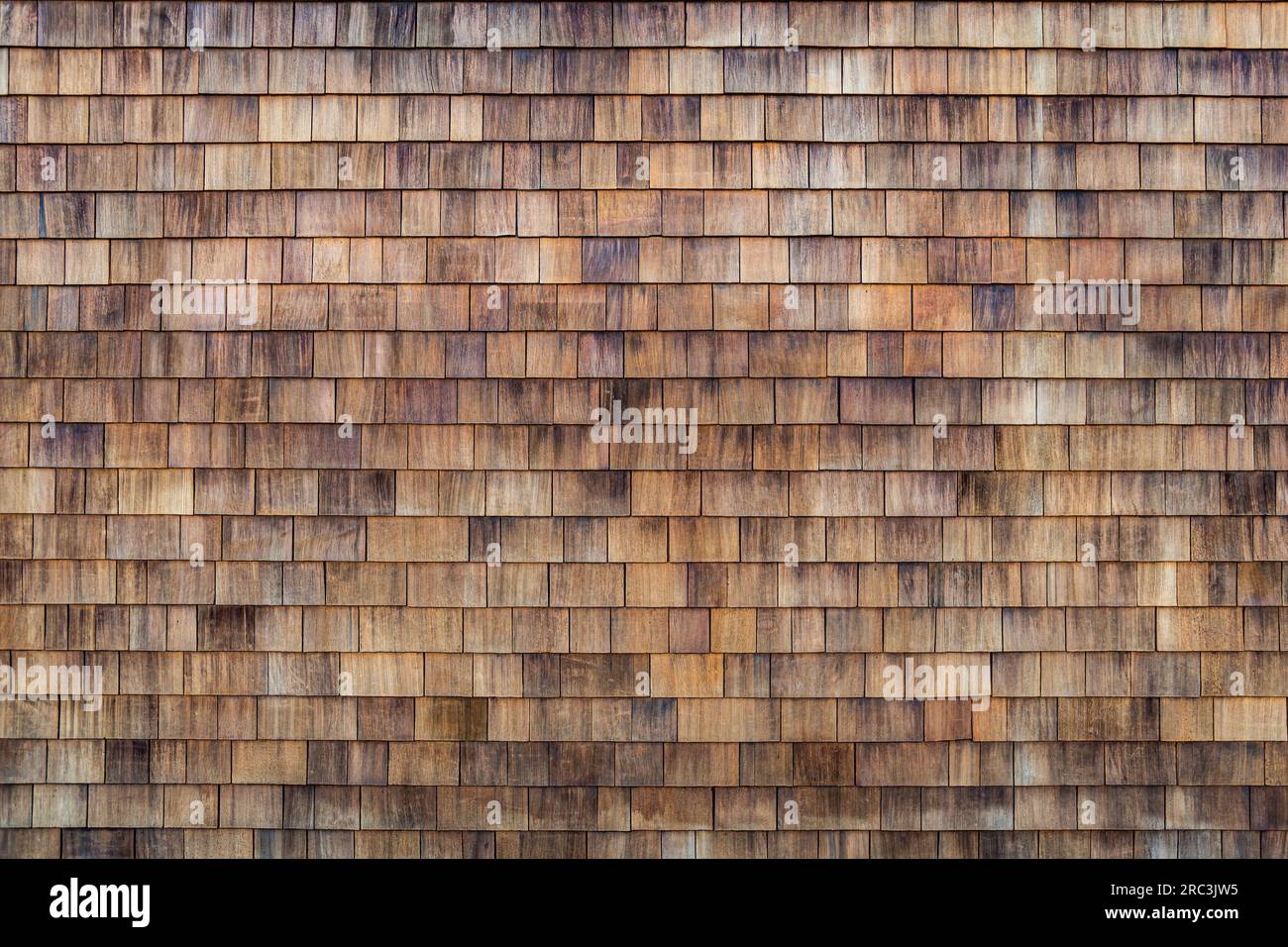 Wood Shake Wall. Wood shake. Grunge cedar tile panel on the exterior ...