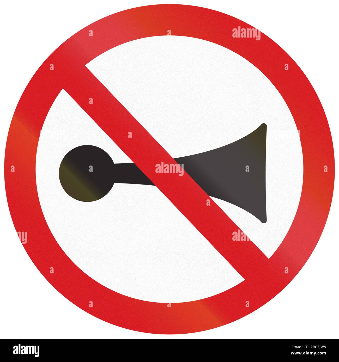 Argentinian regulatory traffic sign - no honking Stock Photo - Alamy