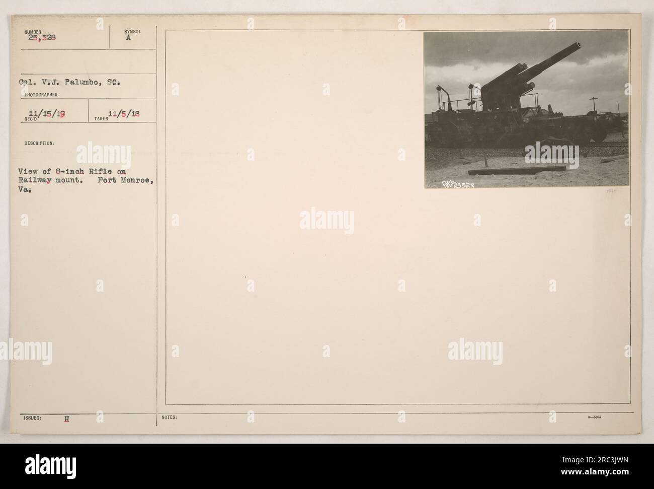 Cpl. V.J. Palumbo captured this image on November 5, 1918, at Fort ...