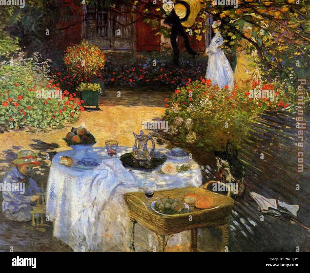 The Lunch: decorative panel 1874 by Claude Monet Stock Photo - Alamy