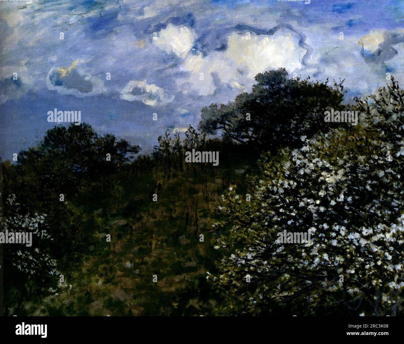 Spring 1875 by Claude Monet Stock Photo - Alamy