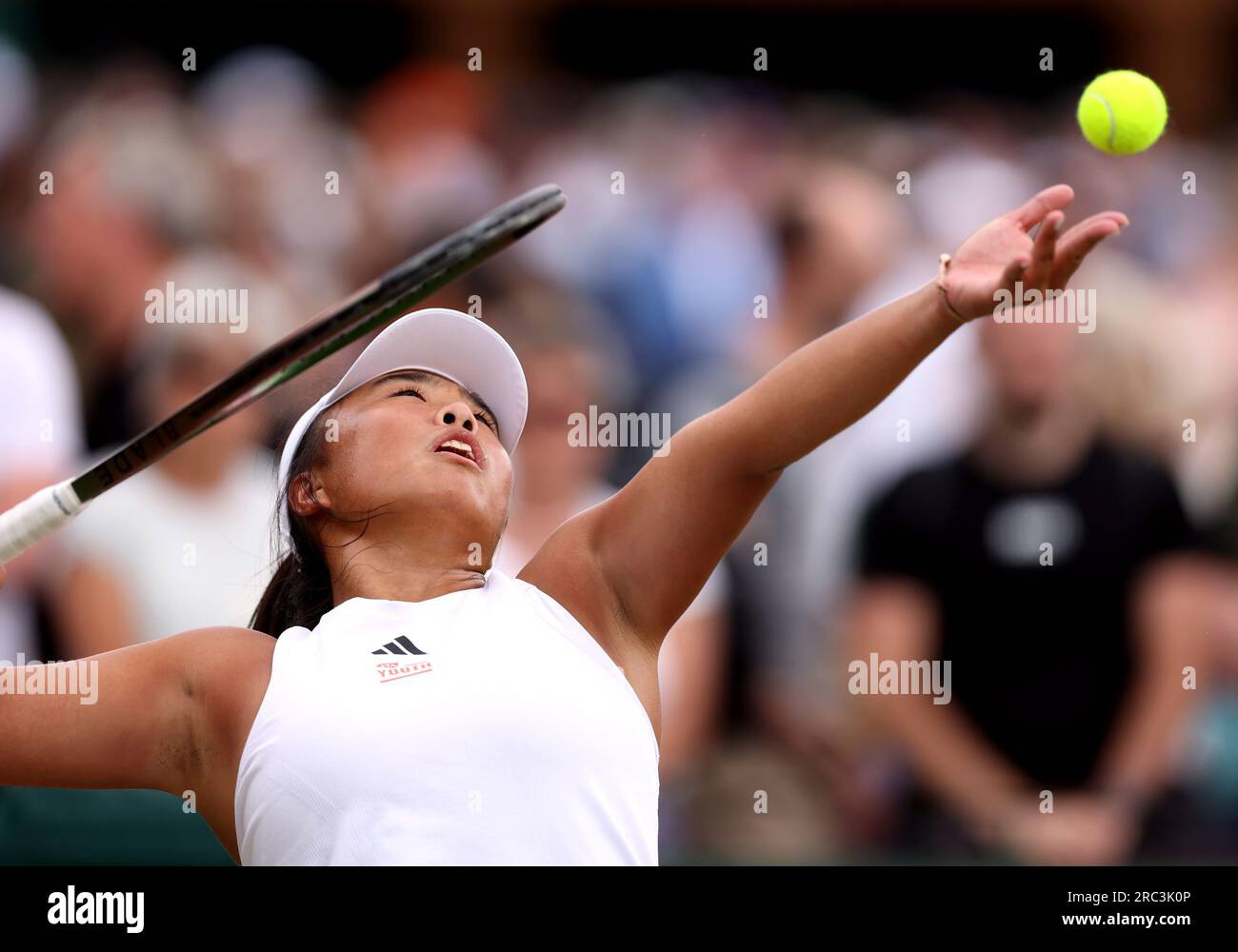 Mingge Xu in action during the girls singles on day ten of the 2023 ...