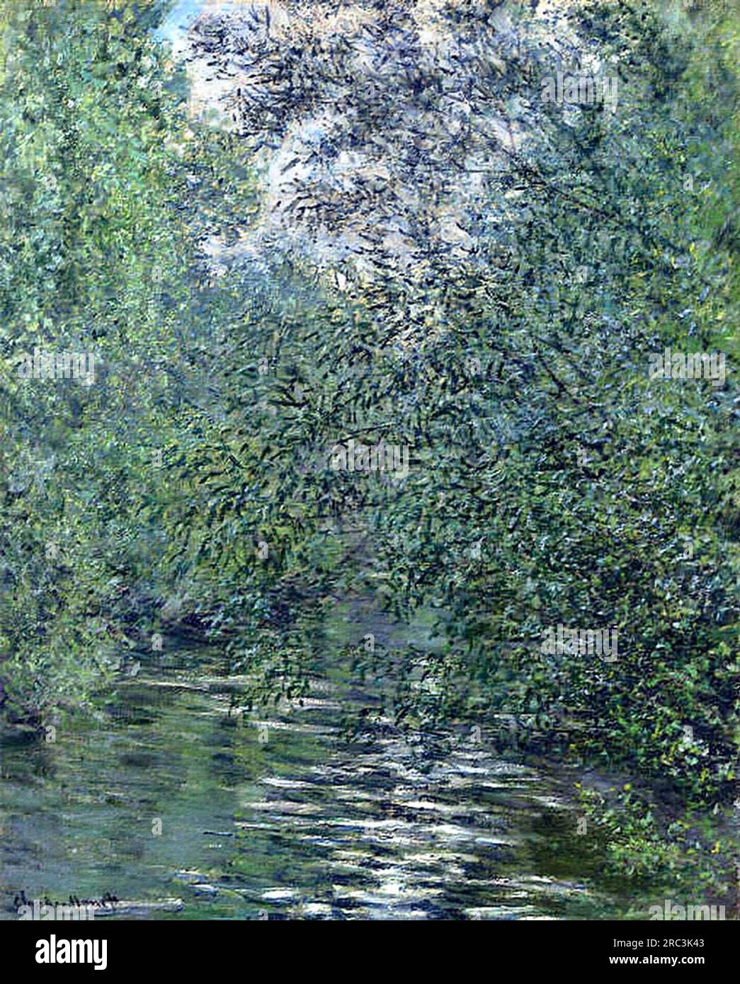 The Willows on the River 1876 by Claude Monet Stock Photo - Alamy