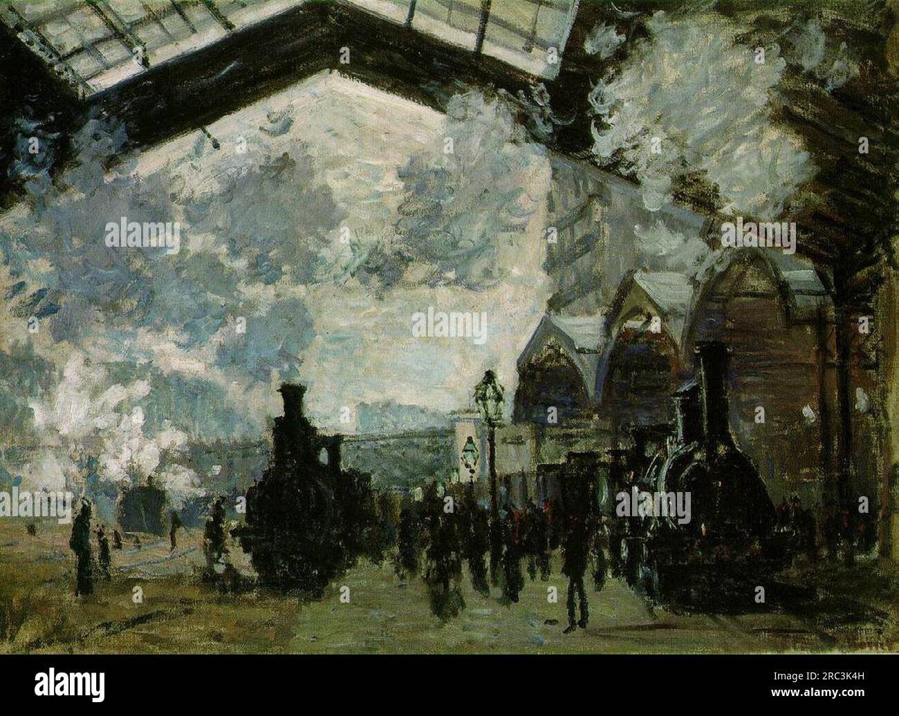 Saint-Lazare Station 1877 by Claude Monet Stock Photo - Alamy