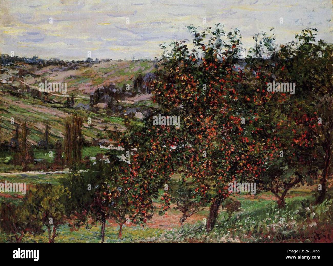 Claude monet painting apple tree hi-res stock photography and images ...