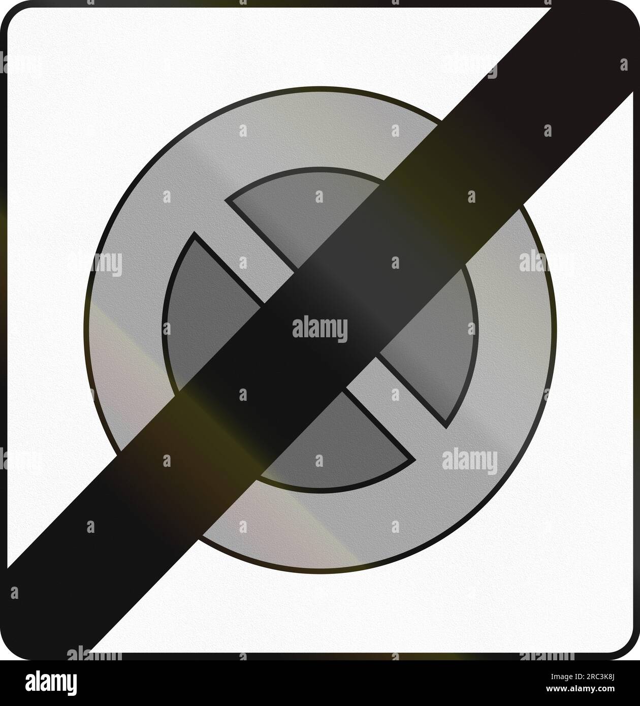 End of parking zone sign on the street hi-res stock photography and ...