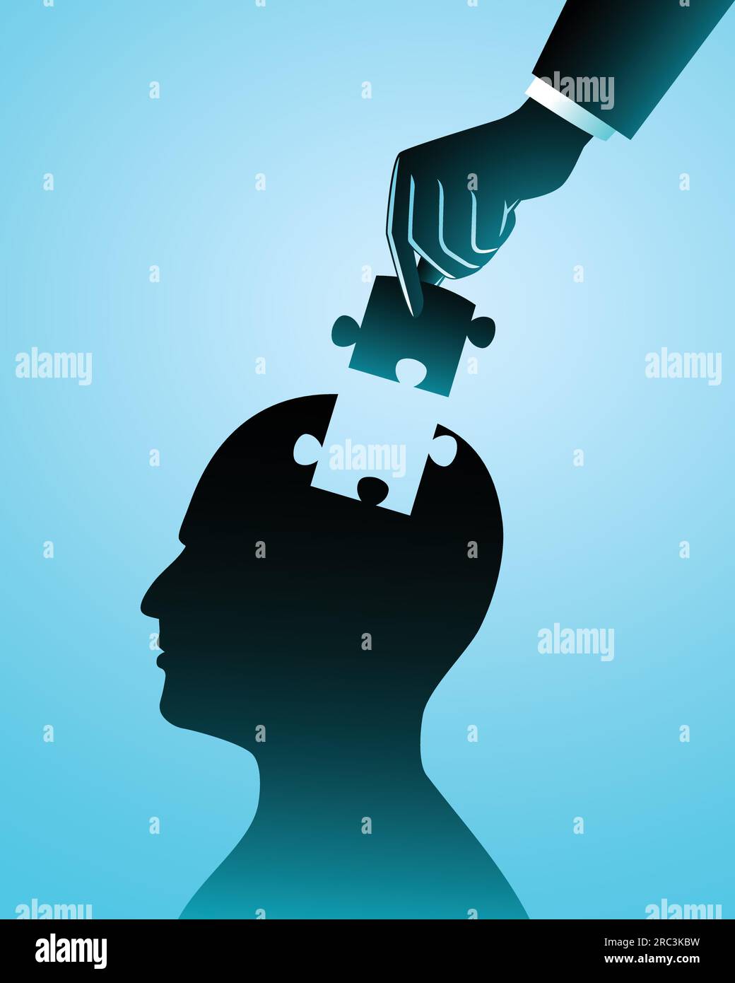 Last jigsaw puzzle piece Stock Vector Images - Alamy