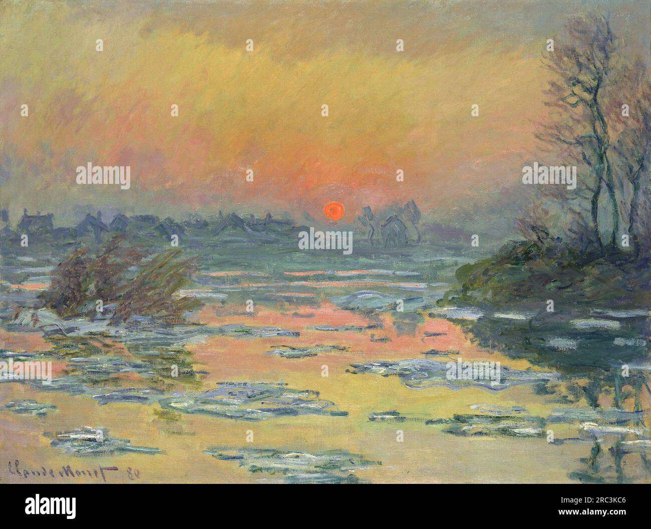 Claude monet sunset on the seine hi-res stock photography and images ...