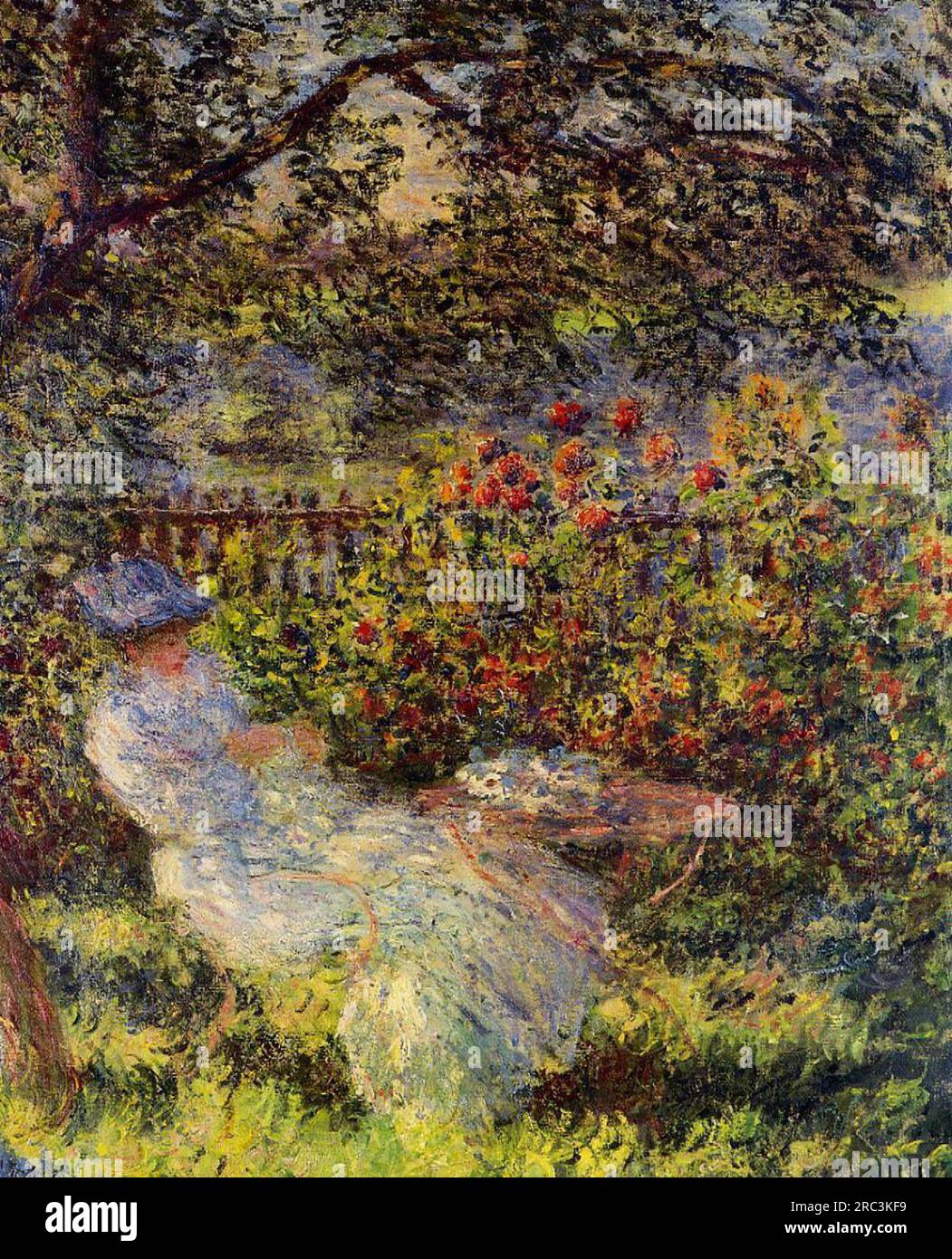 Alice Hoschede in the Garden 1881 by Claude Monet Stock Photo - Alamy