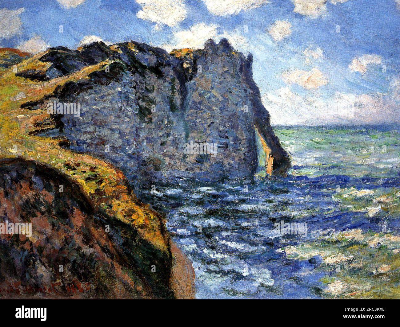 The Manneport 1882 by Claude Monet Stock Photo - Alamy