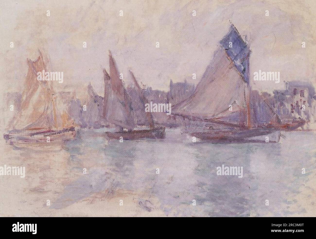 Boats in the Port of Le Havre 1883 by Claude Monet Stock Photo - Alamy