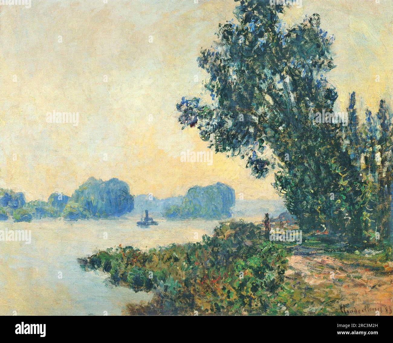 The Towpath at Granval 1883 by Claude Monet Stock Photo - Alamy