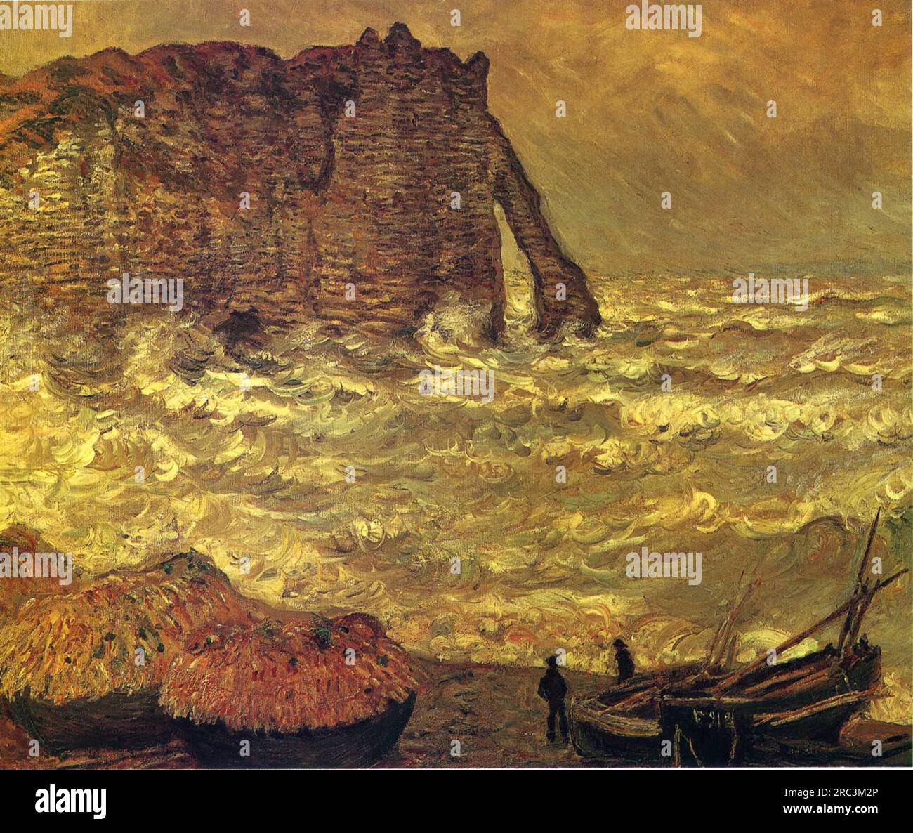 Claude monet mer agitée a etretat hi-res stock photography and images ...