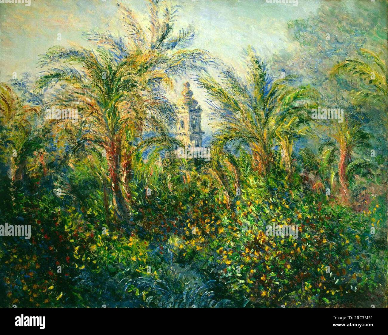 Garden in Bordighera, Impression of Morning 1884 by Claude Monet Stock ...