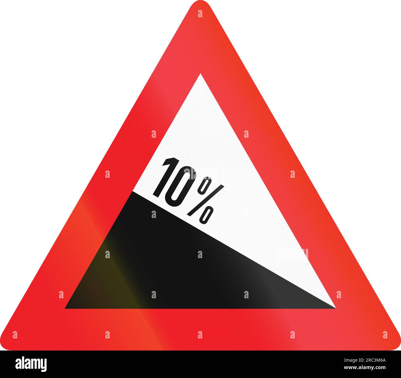 Austrian warning sign about decline Stock Photo - Alamy