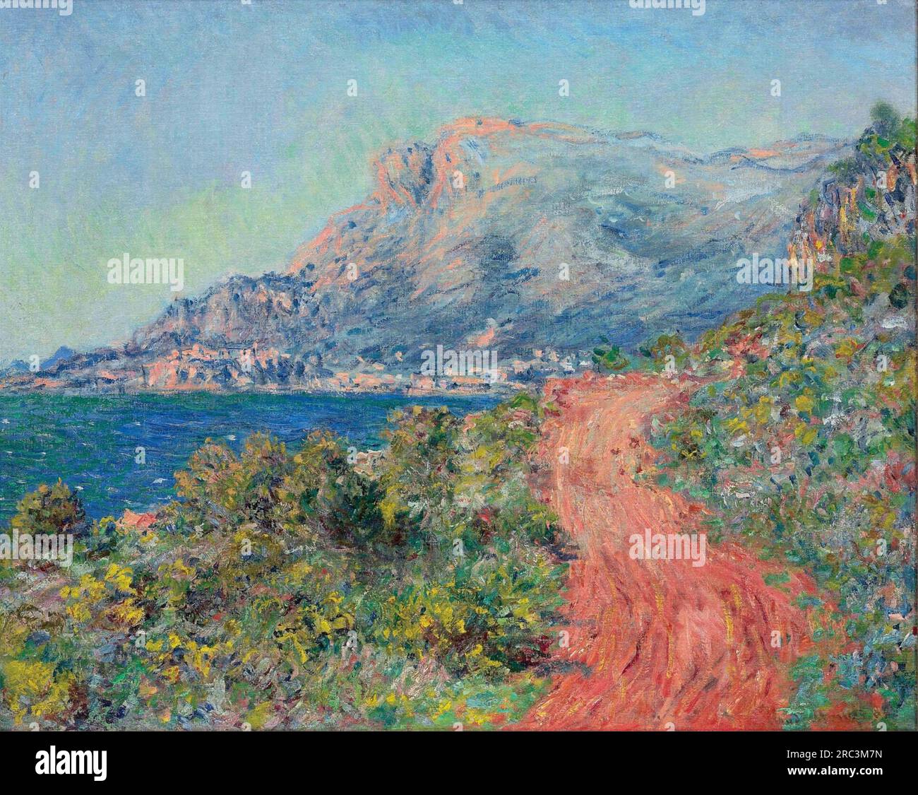 The Red Road near Menton 1884 by Claude Monet Stock Photo - Alamy