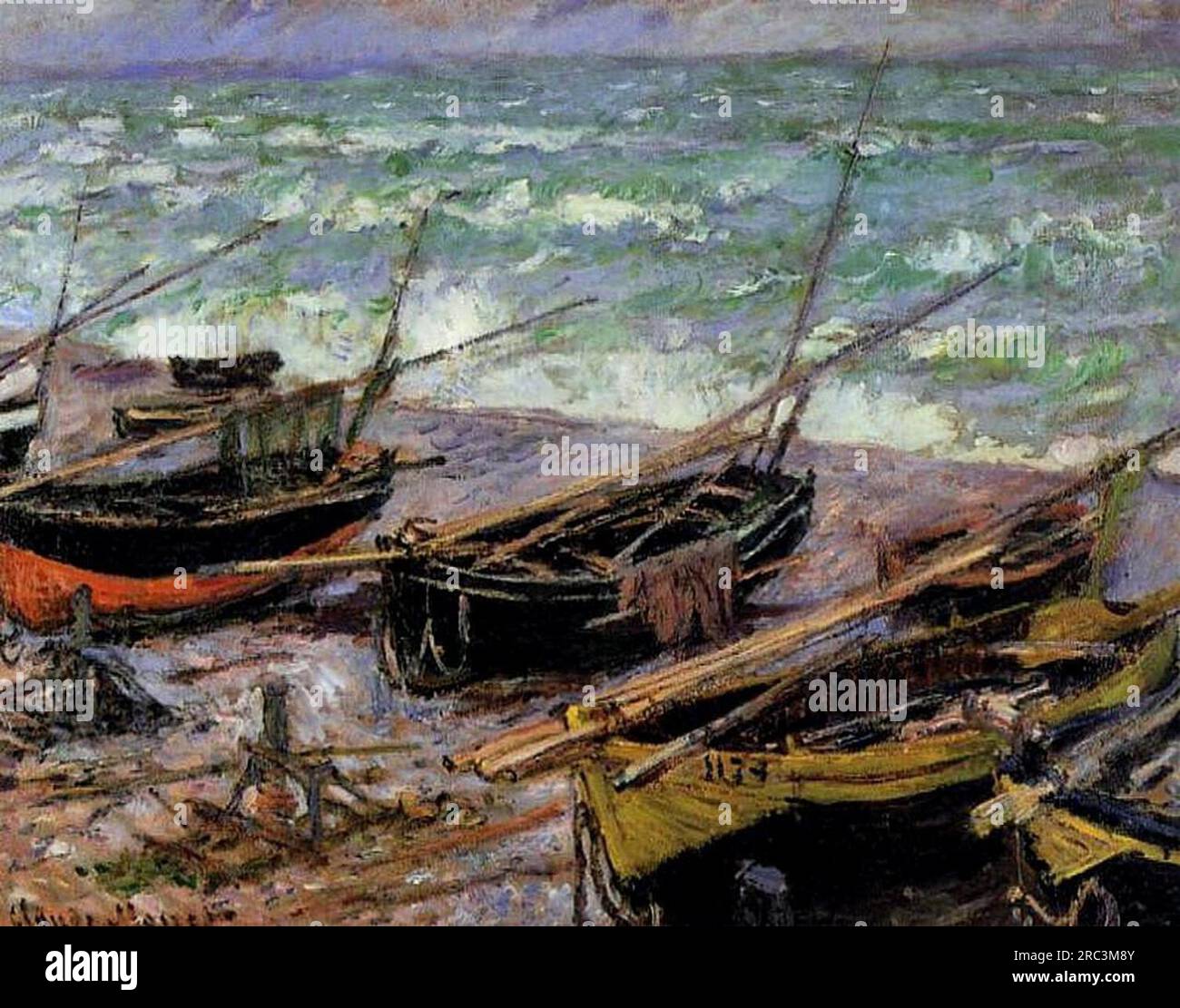 Painting claude monet fishing boats hi-res stock photography and images ...