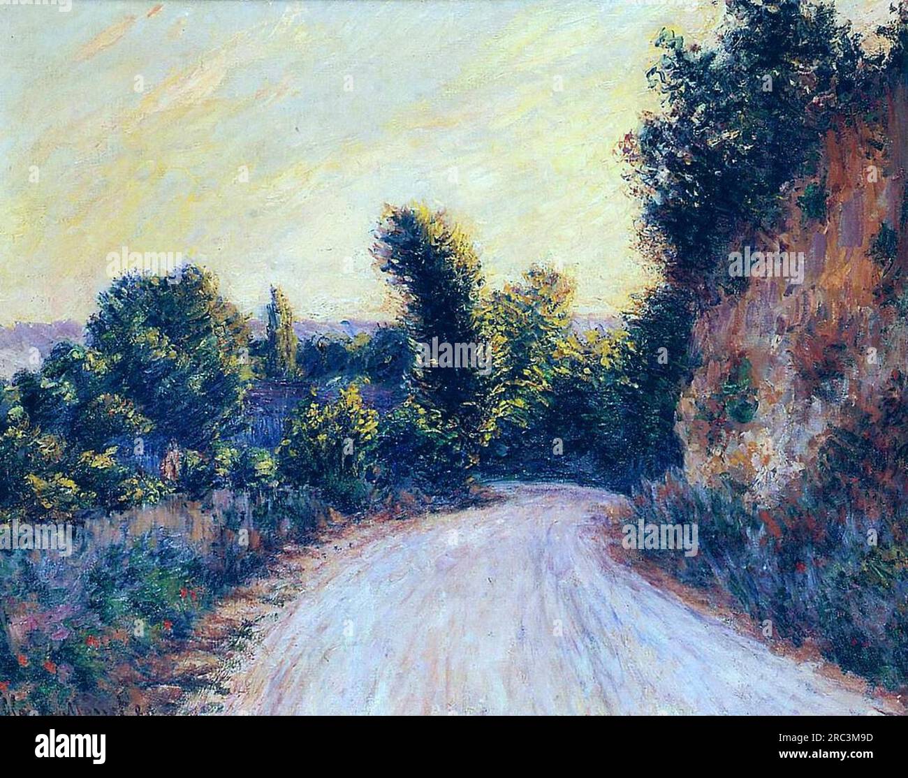 Road near Giverny 1885 by Claude Monet Stock Photo - Alamy