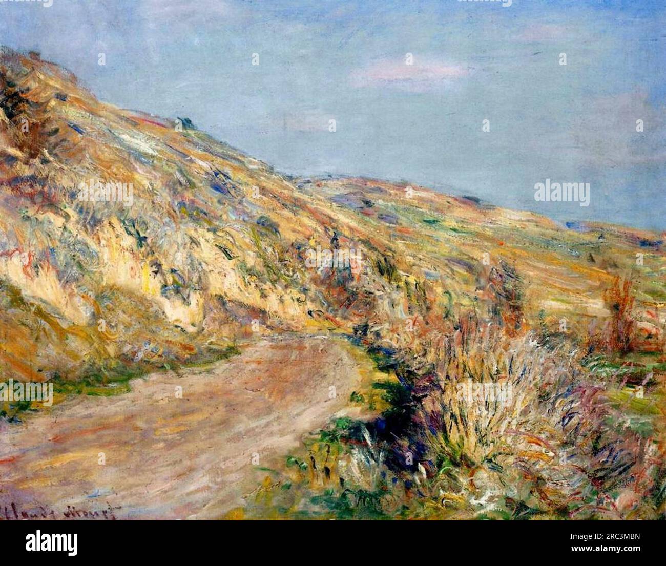 The Road to Giverny 1885 by Claude Monet Stock Photo - Alamy