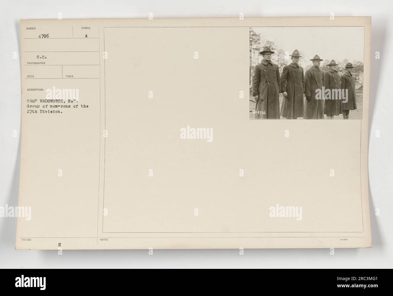 A group of non-commissioned officers from the 27th Division at Camp ...