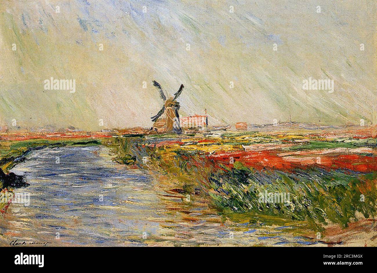 Claude monet tulip field in holland hi-res stock photography and images ...