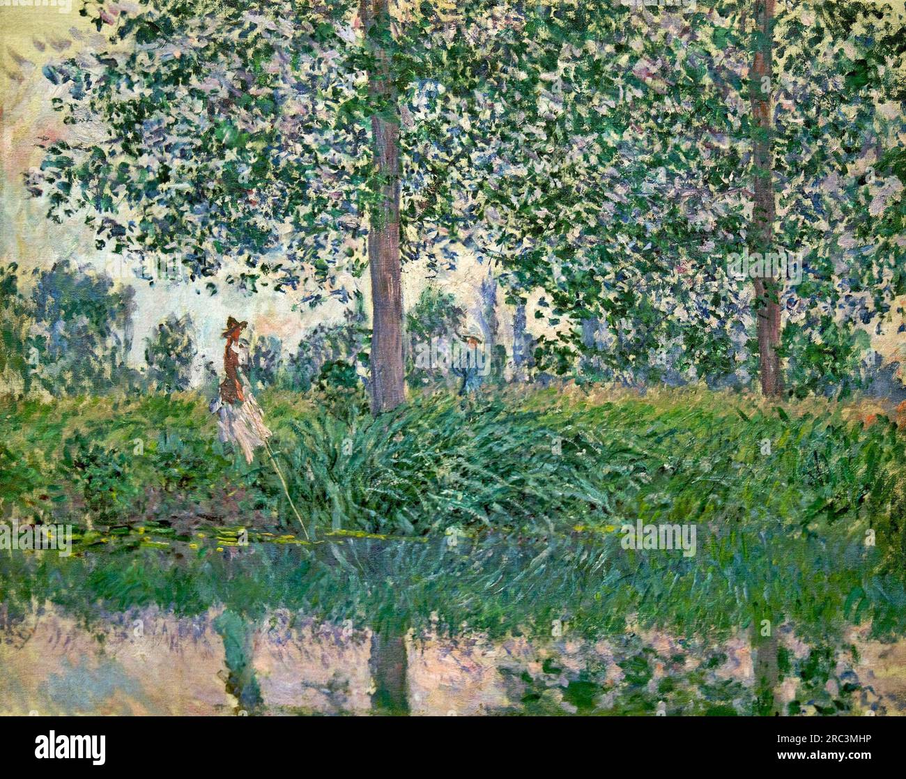 Fishing on the River Epte 1887 by Claude Monet Stock Photo - Alamy