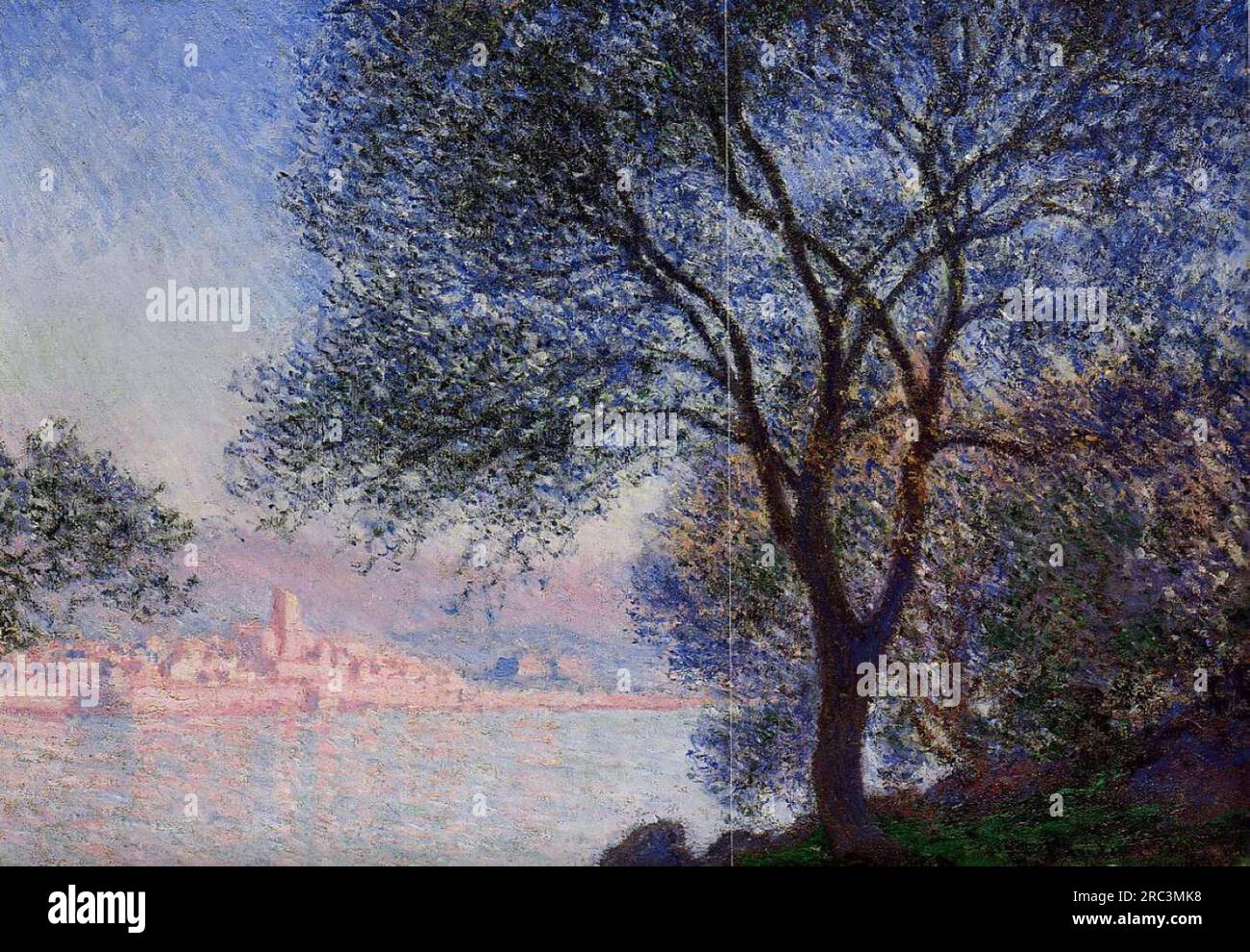 Antibes Seen from the Salis Gardens 02 1888 by Claude Monet Stock Photo ...