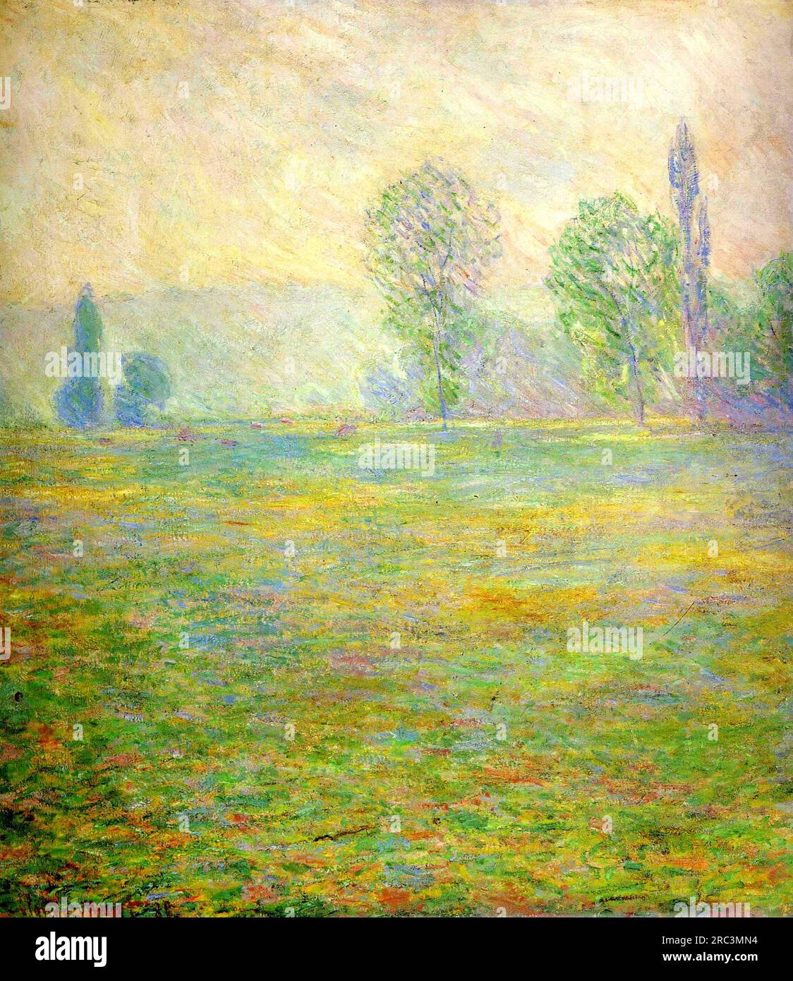 Meadows in Giverny 1888 by Claude Monet Stock Photo - Alamy