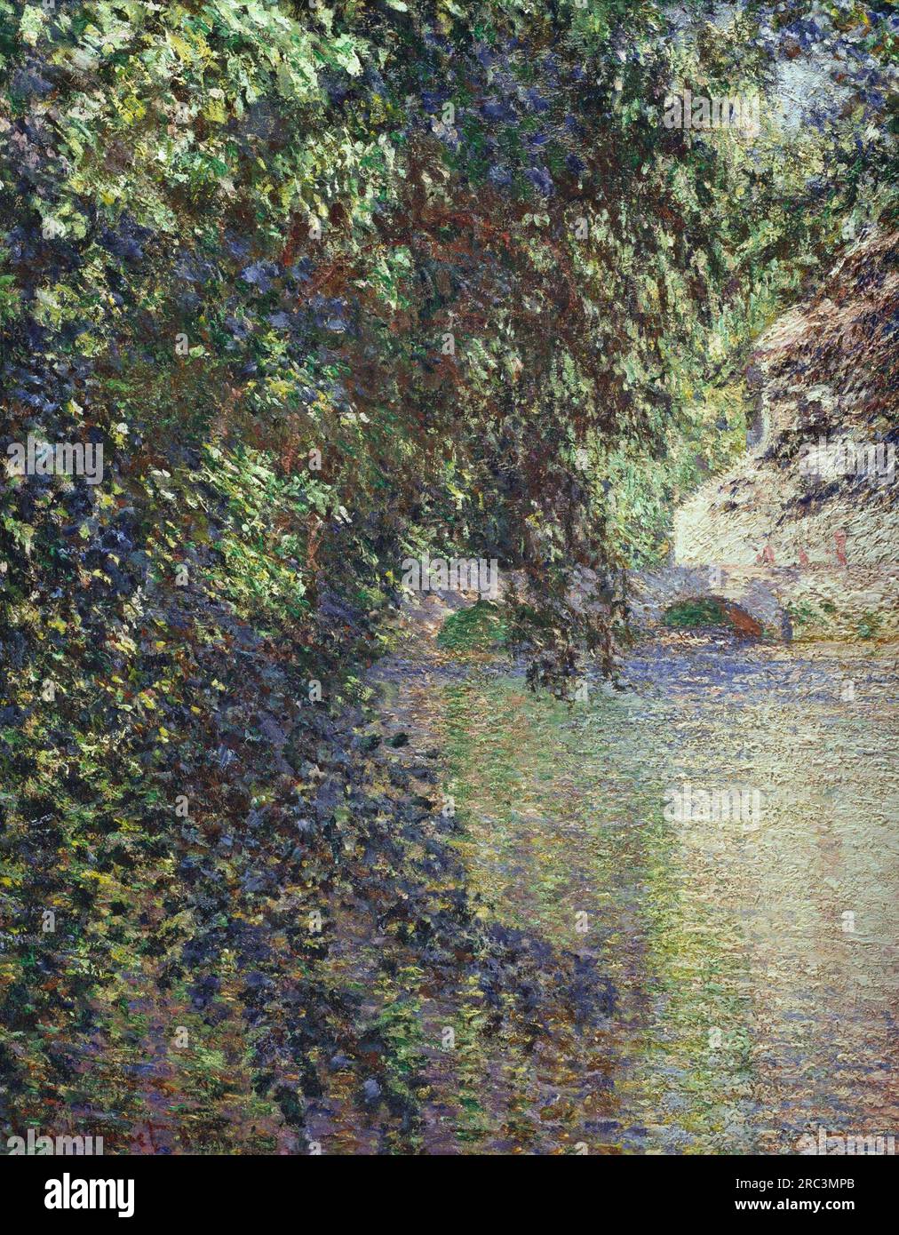 Watermill at Limetz 1888 by Claude Monet Stock Photo - Alamy