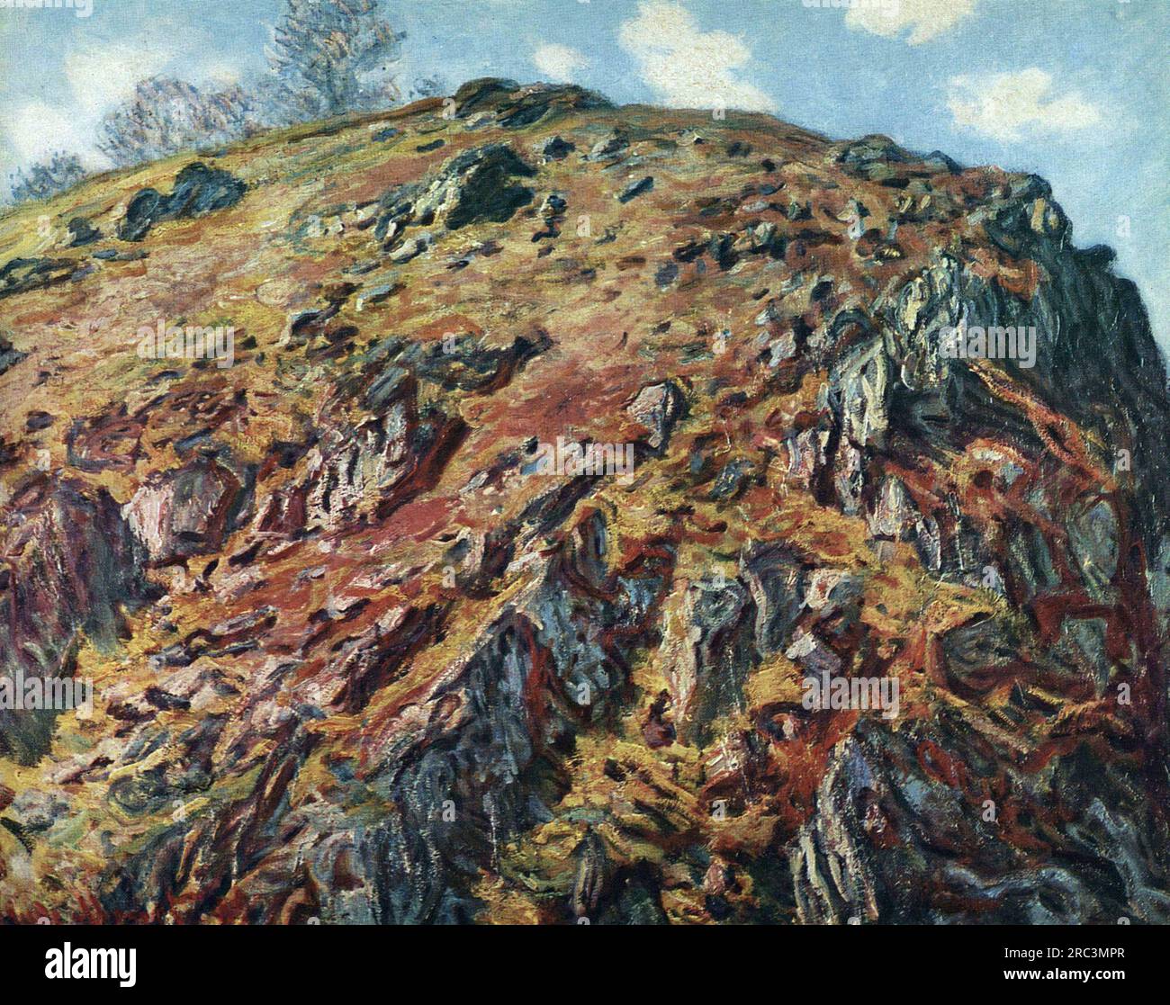 Study of Rocks 1889 by Claude Monet Stock Photo - Alamy
