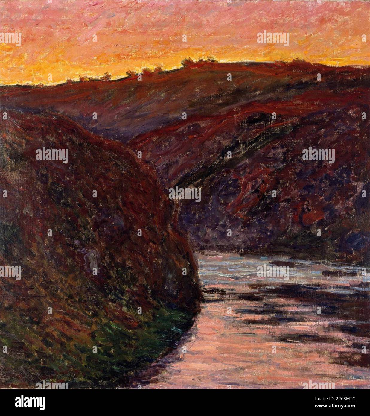 Valley of the Creuse, Sunset 1889 by Claude Monet Stock Photo - Alamy