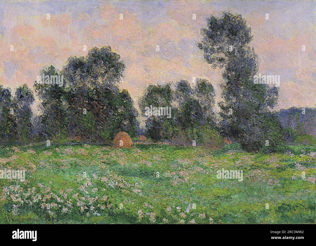 Meadow in Giverny 1890 by Claude Monet Stock Photo - Alamy