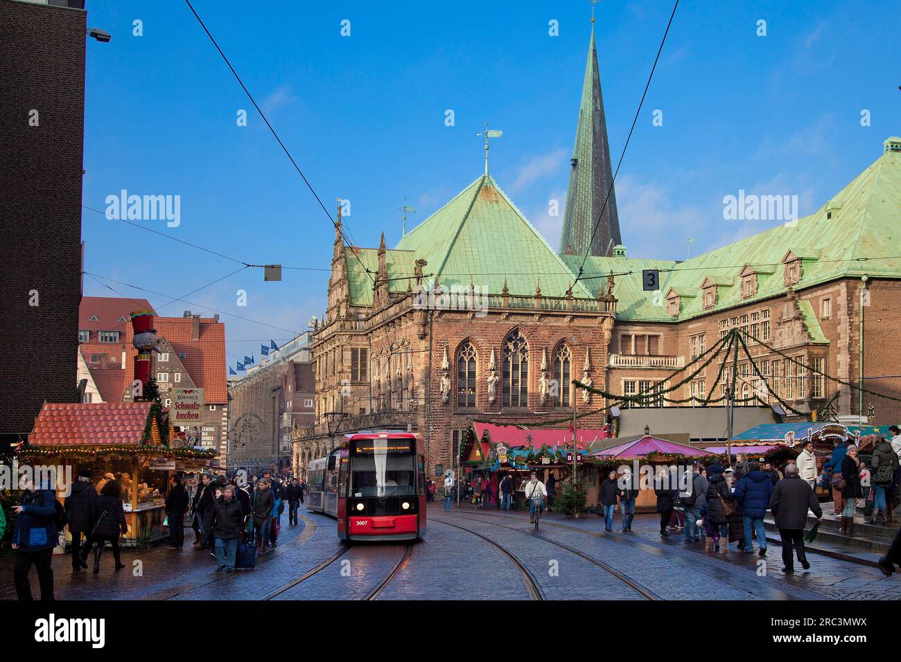 Market Square, Christmas markets, Bremen, Germany Stock Photo - Alamy