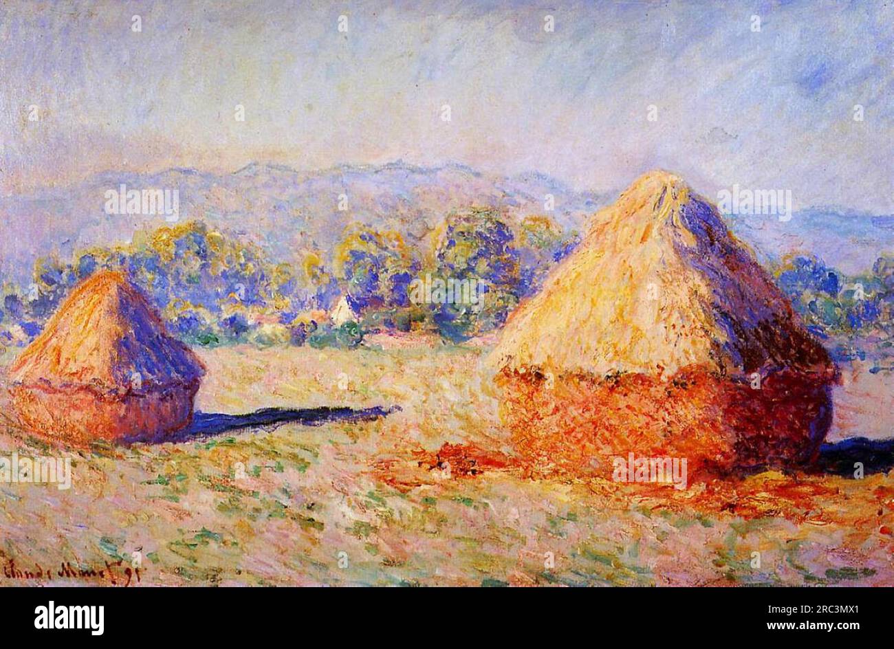 Grainstacks in the Sunlight, Morning Effect 1890 - 1891; Giverny ...