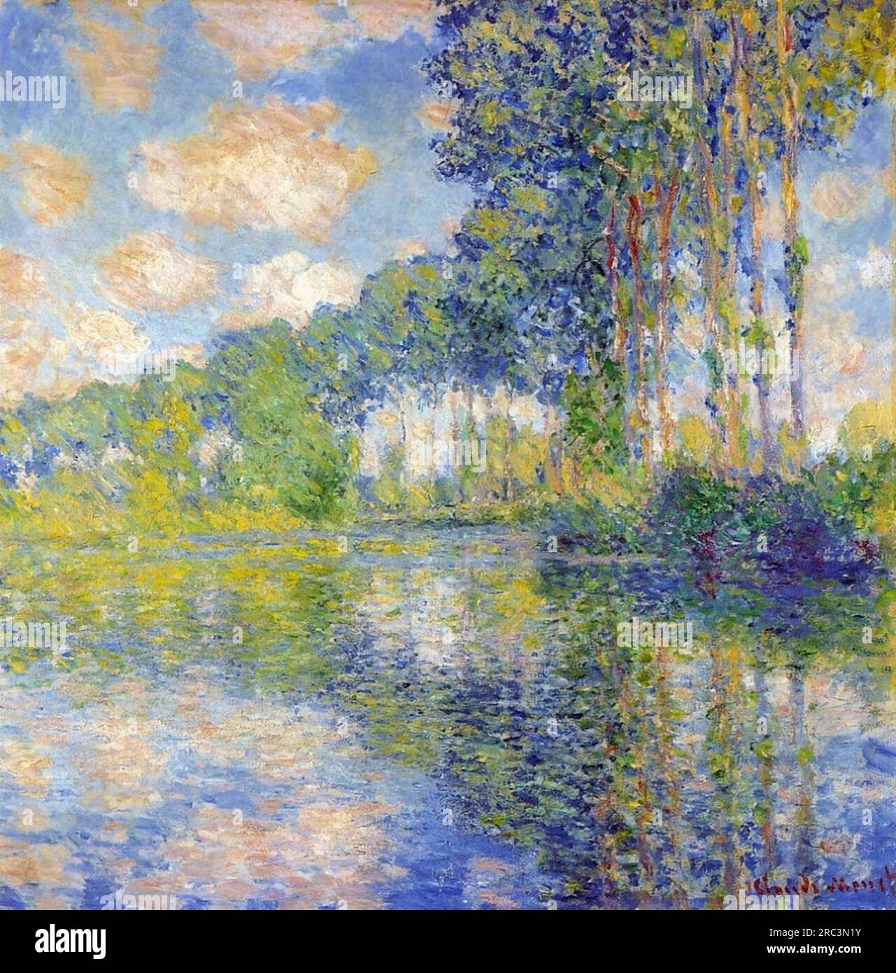 Poplars on the Epte 1891 by Claude Monet Stock Photo - Alamy