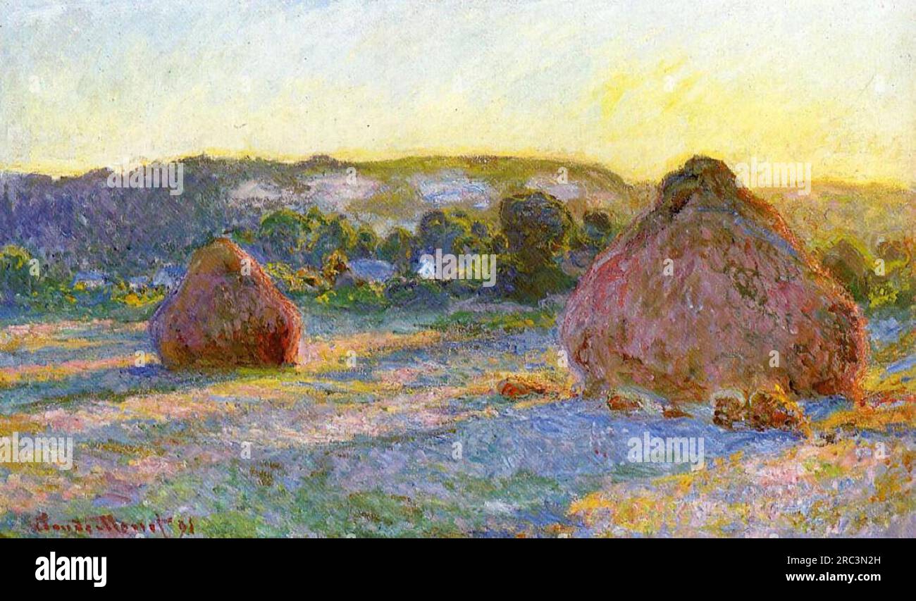 Stacks of Wheat (End of Summer) 1890 - 1891; Giverny, France by Claude ...