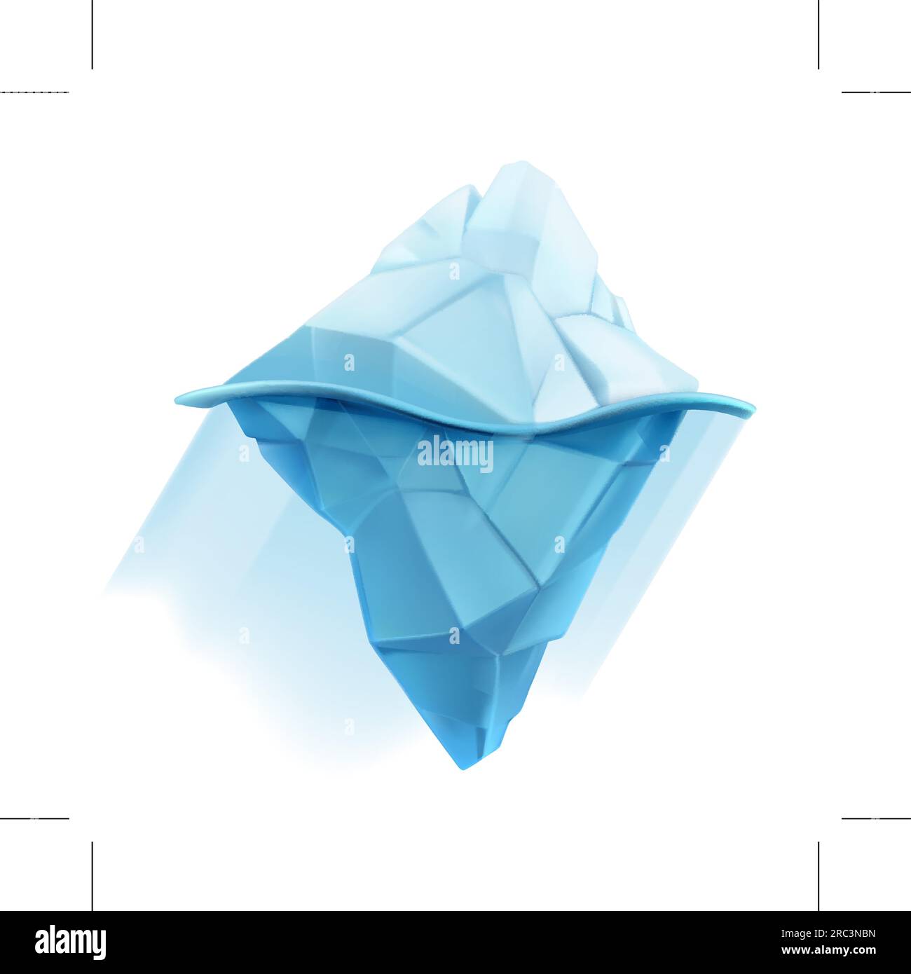 Polygon iceberg concept vector design hi-res stock photography and ...