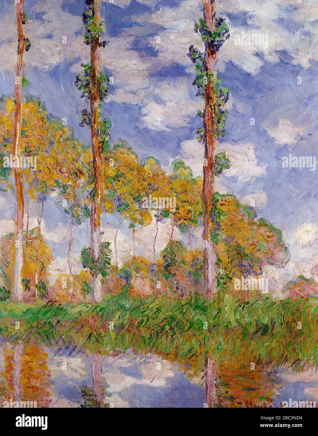 Claude Oscar Monet – Three Trees in Summer 1891 Stock Photo - Alamy
