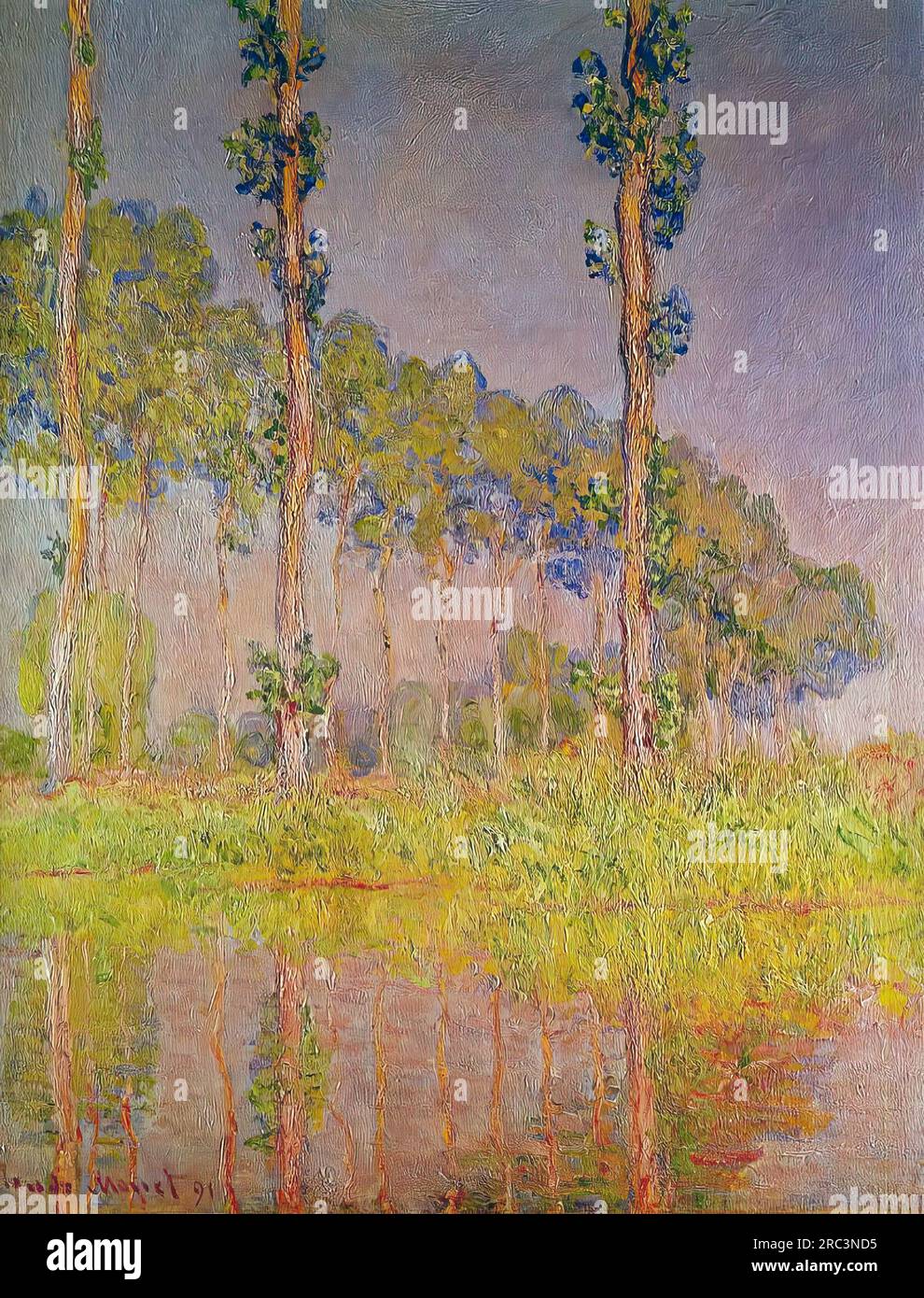 Claude Oscar Monet – Three Trees, Autumn Effect 1891 Stock Photo - Alamy