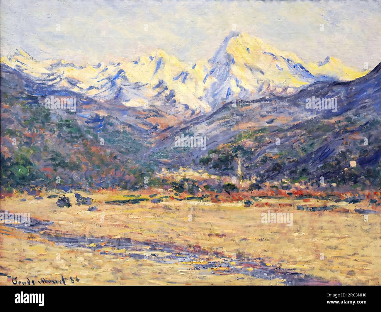 Claude Oscar Monet – The Valley of the Nervia 1884 Stock Photo - Alamy