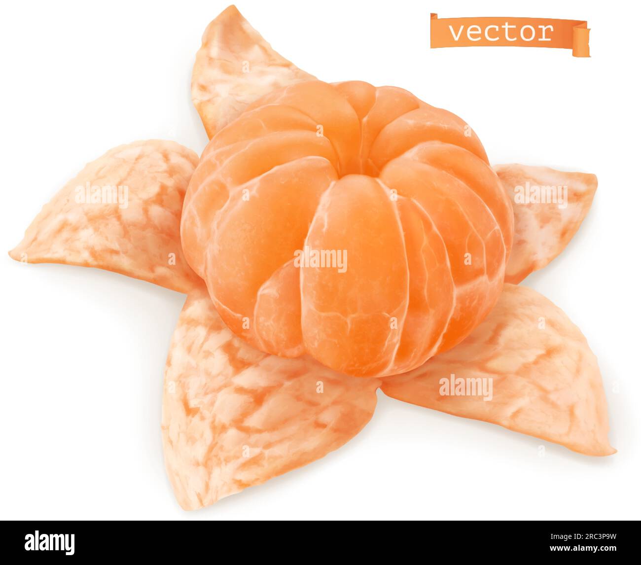 Ripe mandarin Stock Vector Images - Alamy
